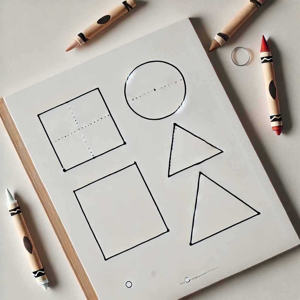 Free Geometric Shapes Coloring and Tracing Activity for Kids - School ...